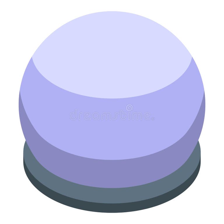 Magic Ball Lying on Stand is Predicting Future Stock Vector ...