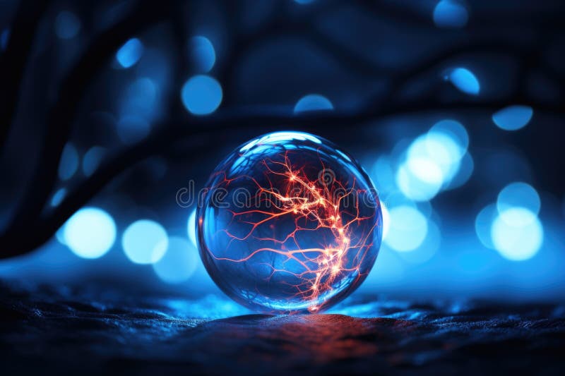 Magic Ball. Neural Connections Enclosed in a Ball. Future Technologies ...