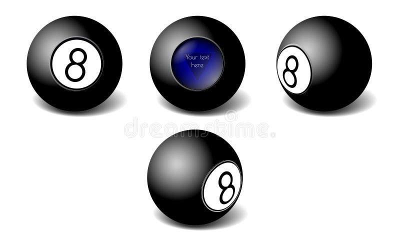 Oracle 8 Ball stock vector. Illustration of teller, eight - 1855171