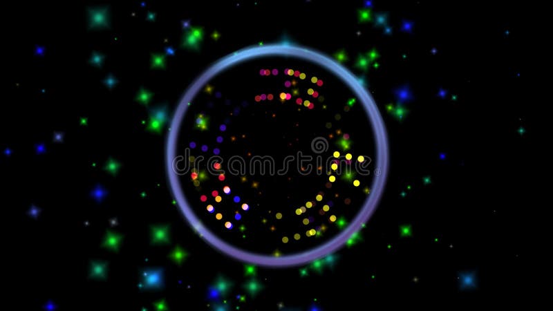 Magic Ball Particle Abstract Background Stock Illustration ...