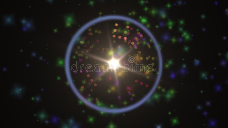 Magic Ball Particle Space Light Stock Illustration - Illustration of ...