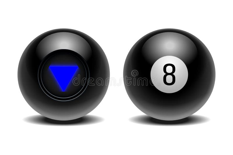 The Magic Ball of Predictions for Decision-making. Stock Vector ...