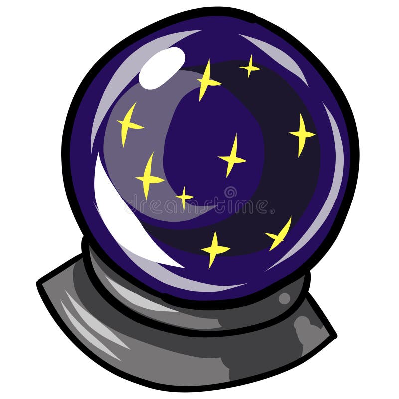 Magic Ball. a Ball of Predictions. the Wizard S Ball. Vector ...