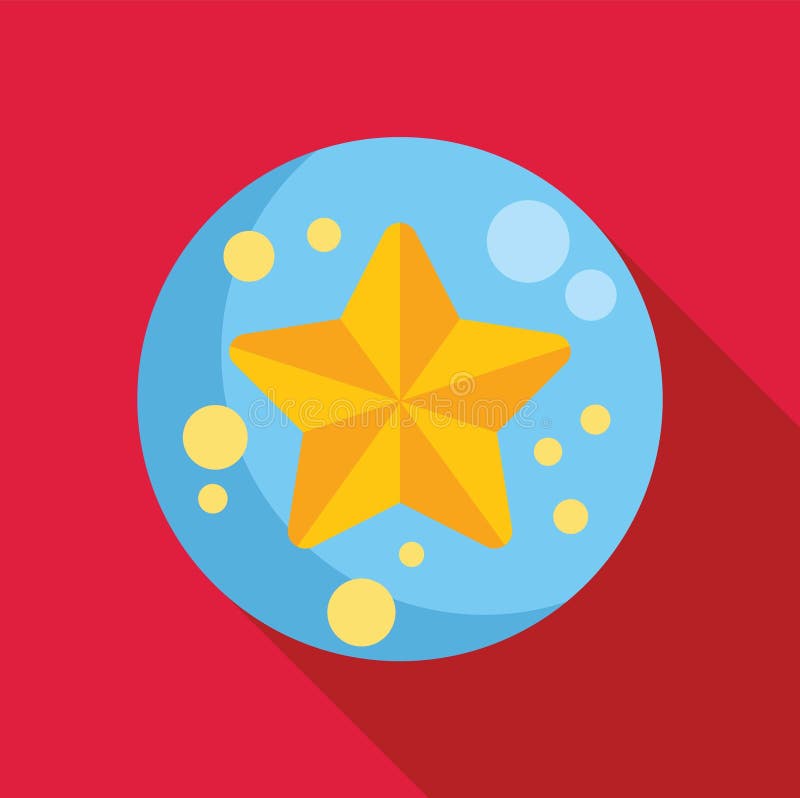Magic Ball with a Shining Star Inside for Making Wishes Stock Vector ...