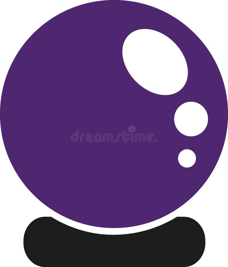 Magic ball vector stock vector. Illustration of icon - 107100233