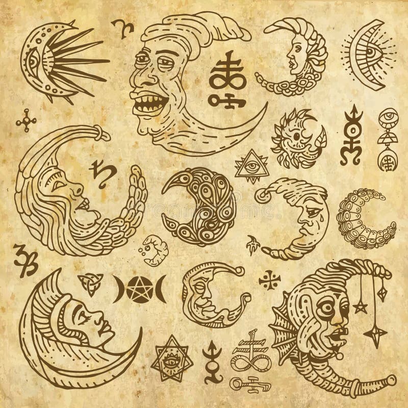 Magic Banner for Astrology, Divination, Magic. Stock Vector ...