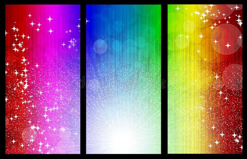 Magic banners stock illustration. Illustration of universe - 31713956