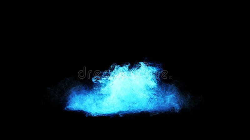 Magic Blue Fire Isolate. Footage with Alpha Chanel. Stock Video - Video ...