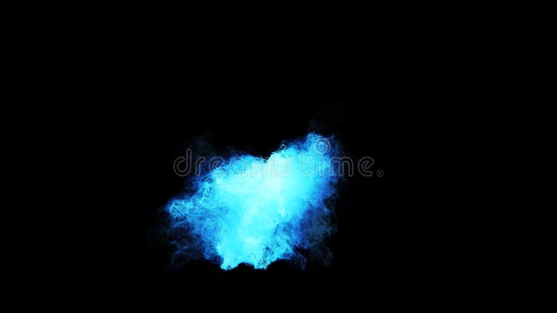 Magic Blue Fire Isolate. Footage with Alpha Chanel. Stock Footage ...