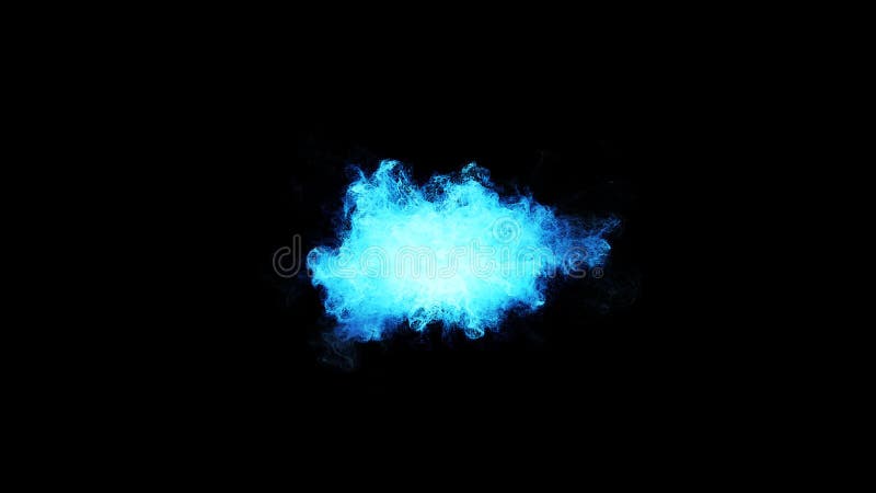 Magic Blue Fire Isolate. Footage with Alpha Chanel. Stock Video - Video ...