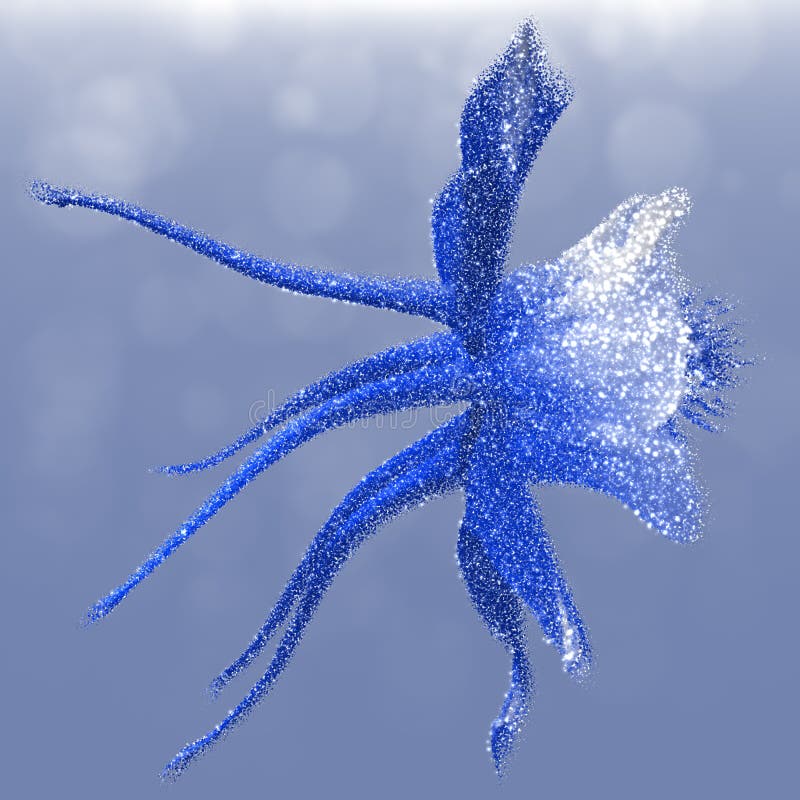 Magic blue flower. stock image. Image of petals, beautiful - 78737683