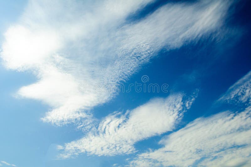 Magic Blue Sky with White Clouds Stock Image - Image of white, beauty ...