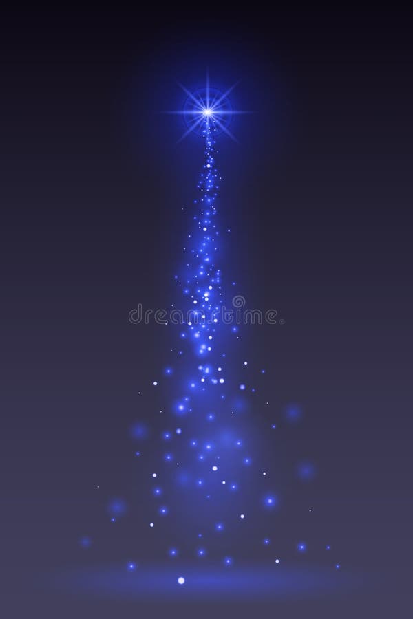 Magic blue star light stock vector. Illustration of blurred - 62931652
