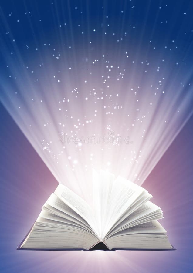 Magic book stock illustration. Illustration of blue, ethereal - 9046808