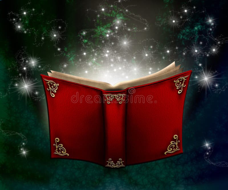 Magic book stock illustration. Illustration of literature - 21542054