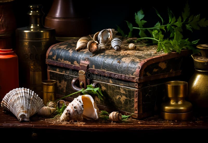 Magic Book with Devil Skull and Black Candle on Witch Table. Wicca ...