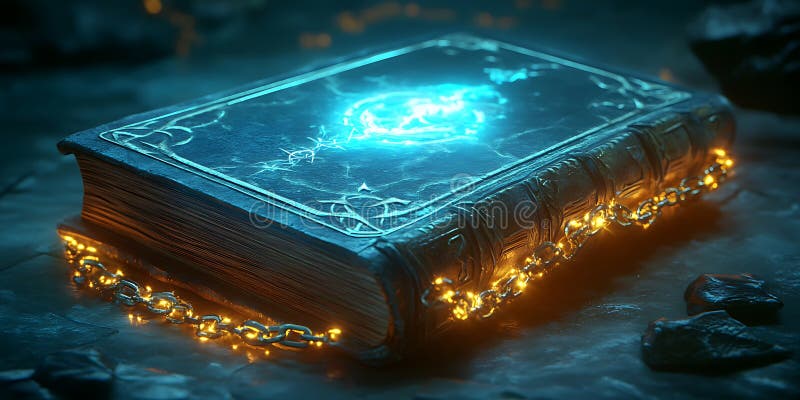 Magic Book Fantasy Art stock illustration. Illustration of energy ...