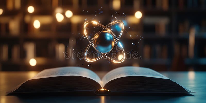 Magic Book Fantasy Mystical Crystal Orb Background Wallpaper Stock ...