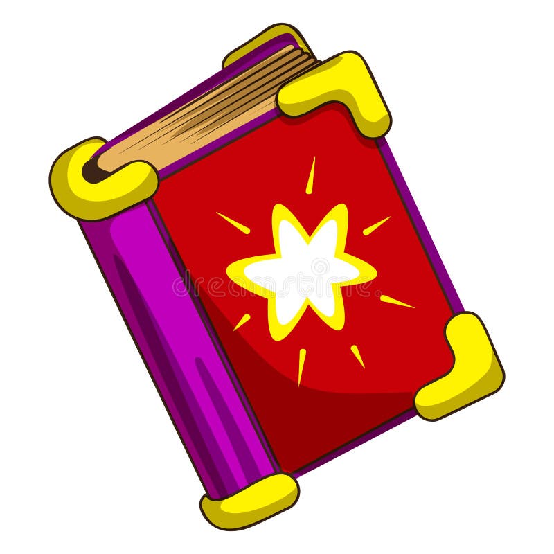Magic Book Icon, Cartoon Style Stock Vector - Illustration of ...