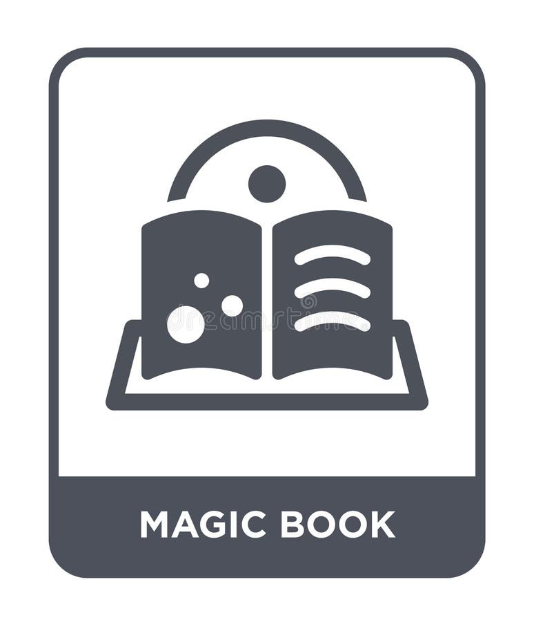 Magic Book Icon in Trendy Design Style. Magic Book Icon Isolated on ...