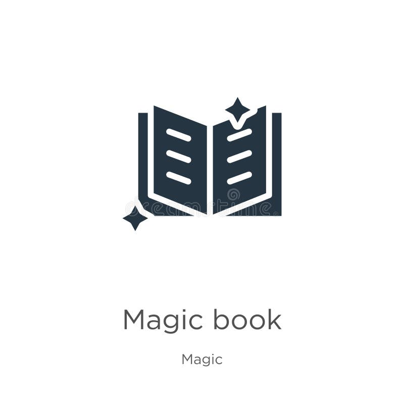 Magic Book Icon Vector. Trendy Flat Magic Book Icon from Magic Collection Isolated on White ...