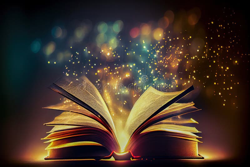 Magic Book Illustration. Generative AI Stock Illustration ...