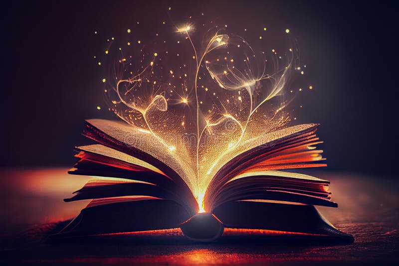 Magic Book Illustration. Generative AI Stock Illustration ...