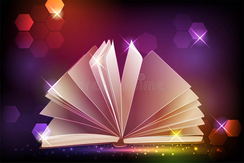 Magic book stock vector. Illustration of glow, literature - 31795085