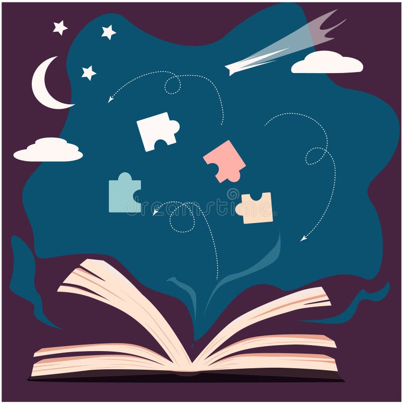 Magic World that Broke Out of the Book Stock Vector - Illustration of ...