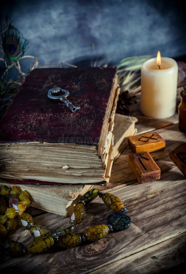 Magic Book and Witchery Objects, the Practice of Magic, Enchantment ...