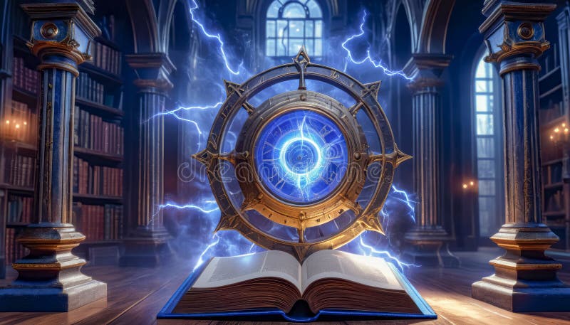 A Magic Book from the Wizard S Room, an Ancient Grimoire for Spells ...