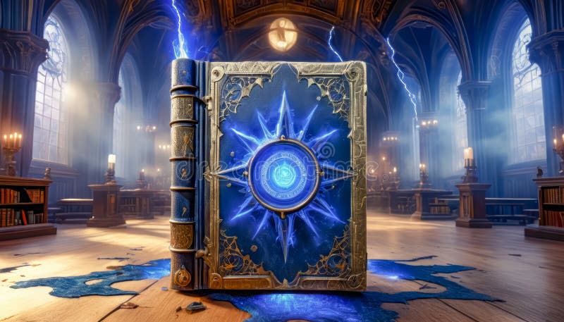 A Magic Book from the Wizard S Room, an Ancient Grimoire for Spells ...