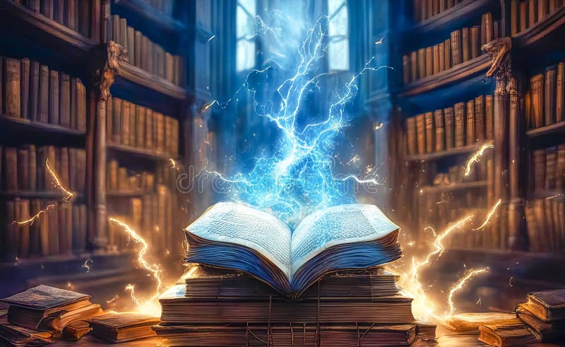 A Magic Book from the Wizard S Room, an Ancient Grimoire for Spells ...