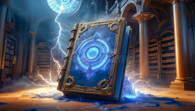 A Magic Book from the Wizard S Room, an Ancient Grimoire for Spells ...