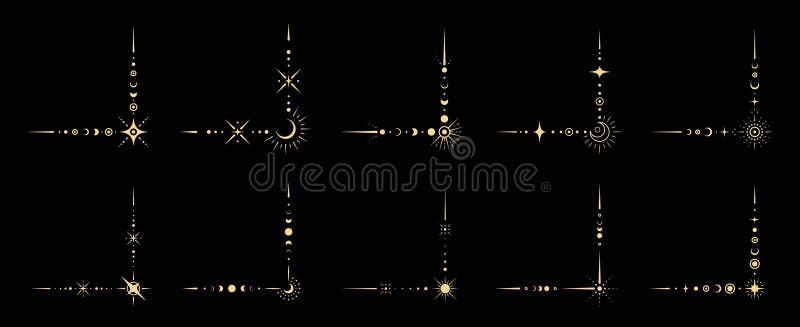 Occult Magic Border Stock Illustrations – 880 Occult Magic Border Stock ...