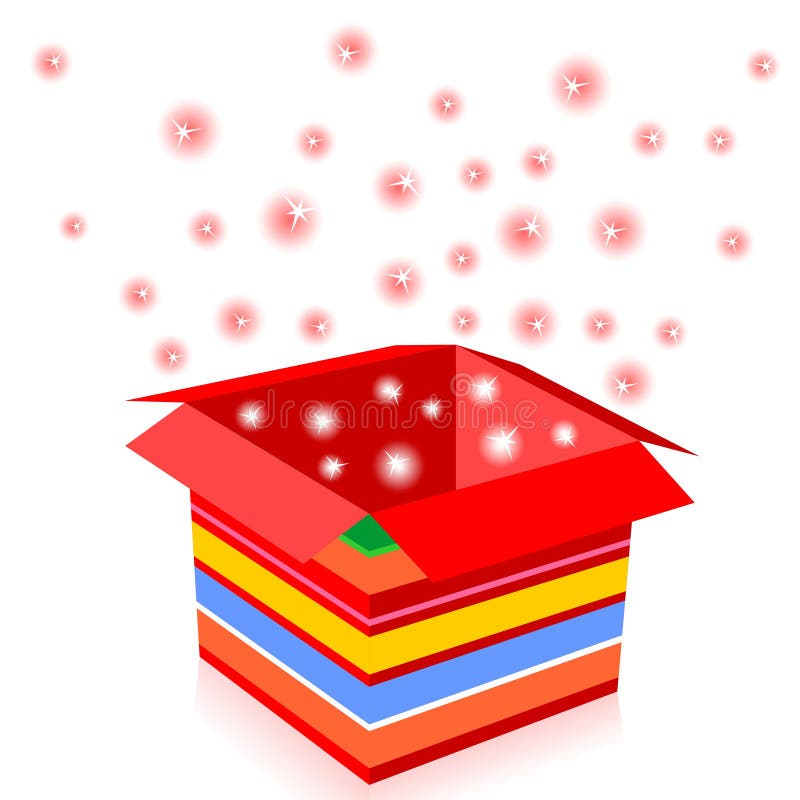 Magic box stock vector. Illustration of magic, isolated - 9958950