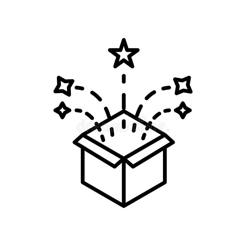 Magic box icon stock illustration. Illustration of creative - 330249728