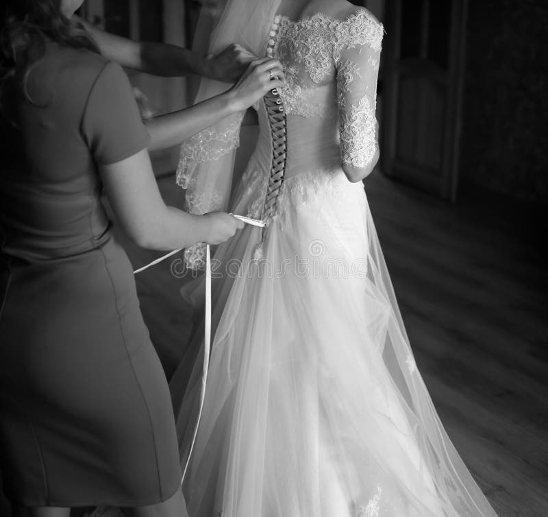Magic Bridal Morning. Bride Getting Ready Stock Image - Image of ...