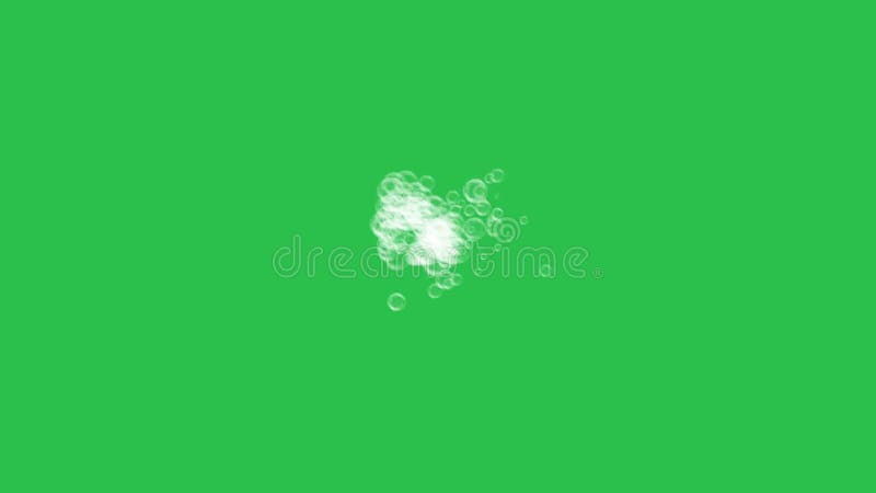 Magic Bubbles on Green Screen Background Motion Graphic Effect. Stock ...