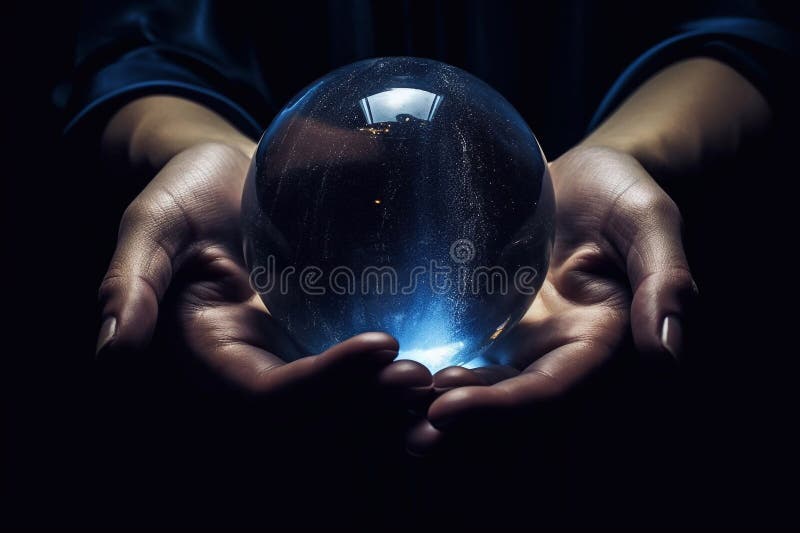 Magic Bullet. Divination on a Magic Ball Stock Illustration ...