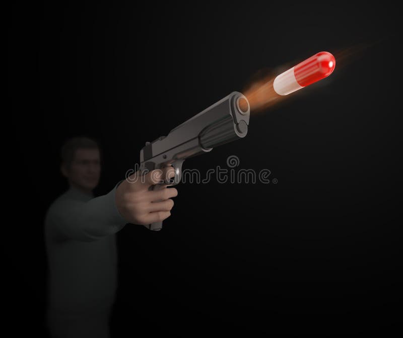 A Magic Bullet Medicine Concept Stock Photo - Image of magic ...
