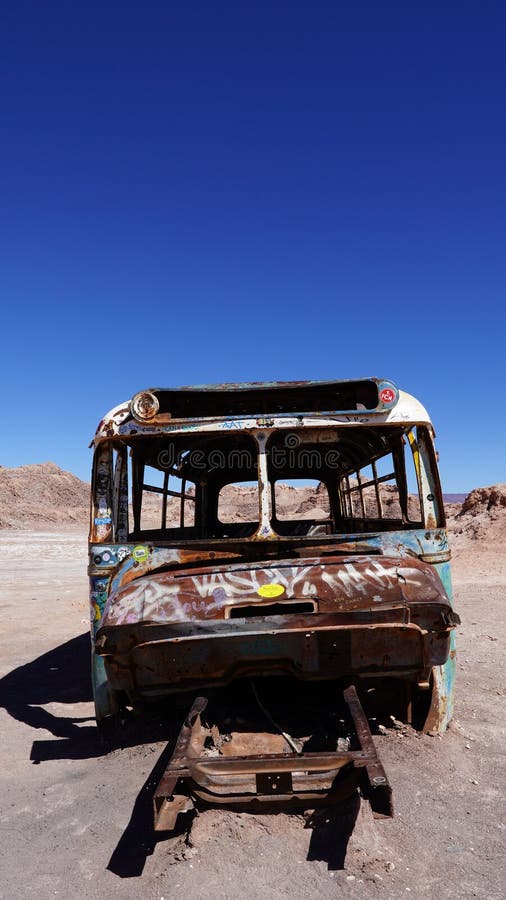Magic Bus Atacama Vallecito Stock Photo - Image of volcanic, mountain ...