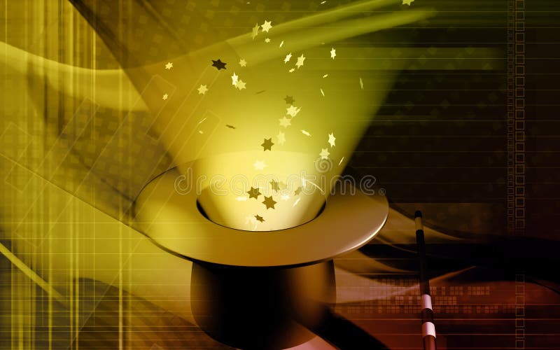 Magic cap stock illustration. Illustration of light, behaviour - 7116992