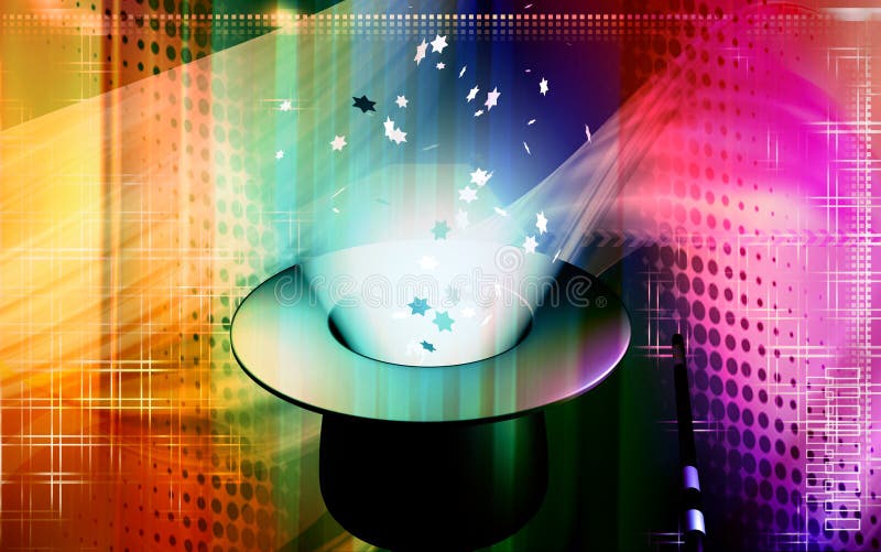 Magic cap stock illustration. Illustration of abstract - 6981476