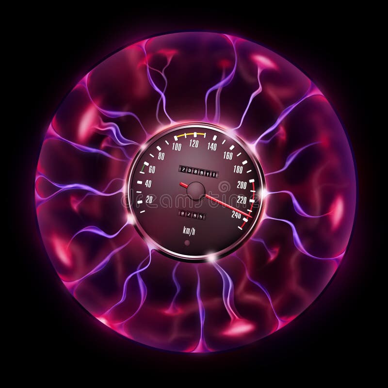 Magic Car Speedometer stock illustration. Illustration of drive - 21226145