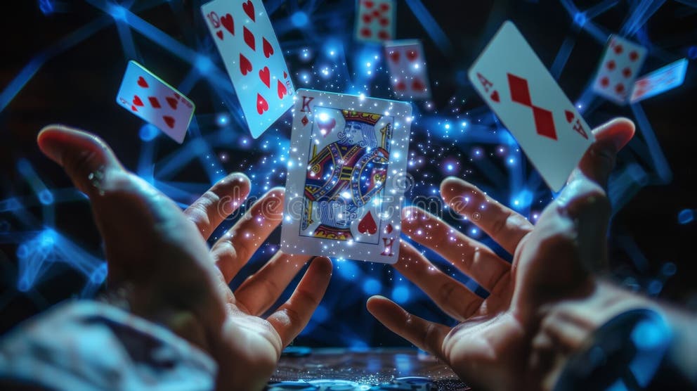The Magic Card Trick. AI Generated Stock Illustration - Illustration of ...