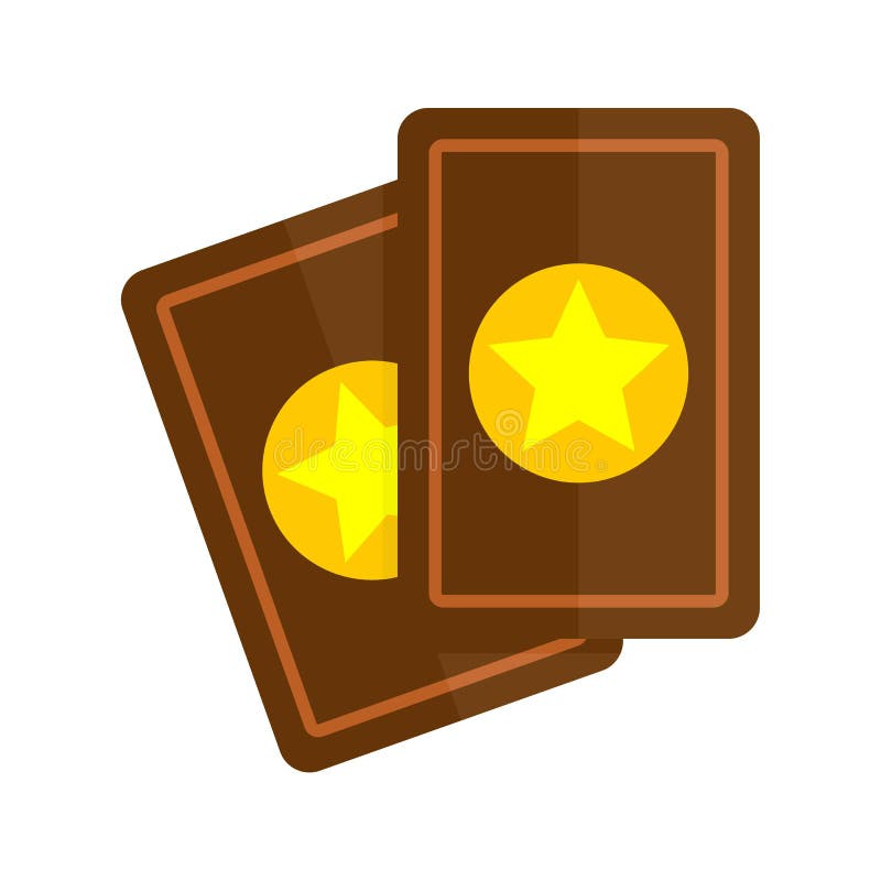 Magic Cards Icon, Flat Style Stock Vector - Illustration of fortune ...