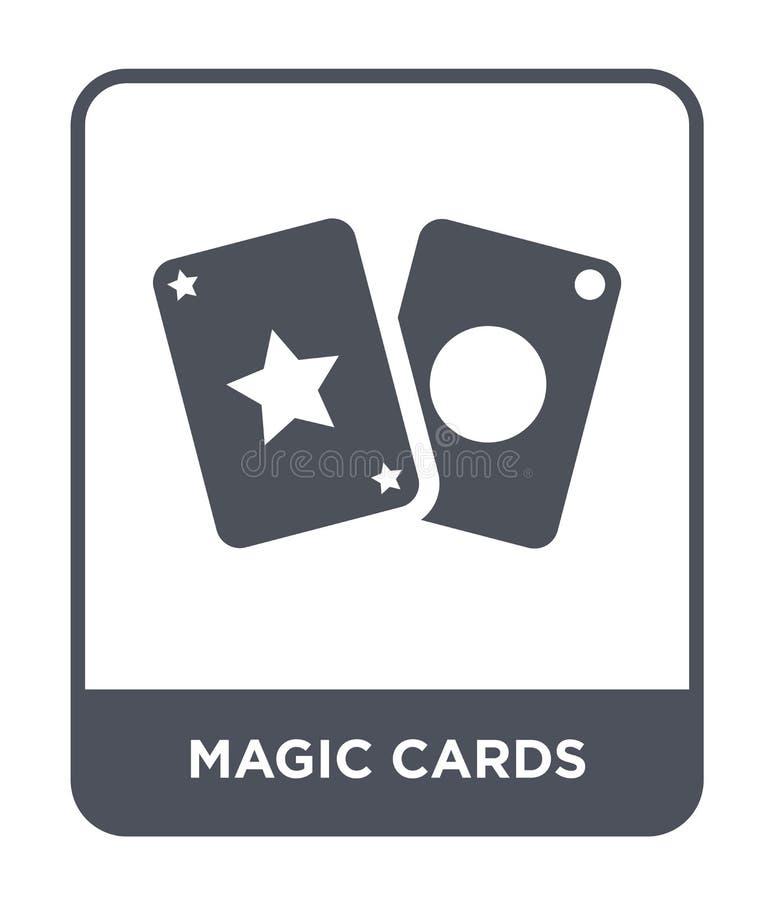 Magic Cards Icon in Trendy Design Style. Magic Cards Icon Isolated on ...