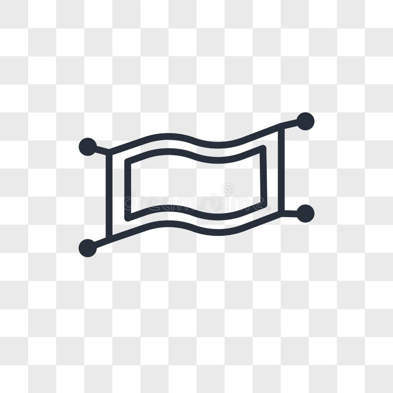 Magic Carpet Vector Icon Isolated on Transparent Background, Magic ...