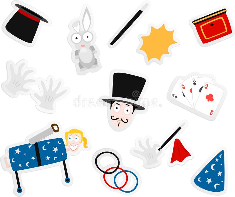 Cartoon Magician stock illustration. Illustration of male - 6455550